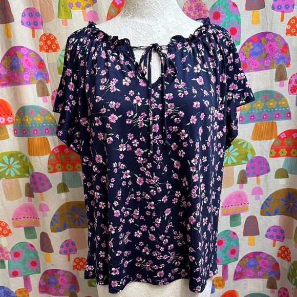 PerSeption Concept | Tops | Perception Concept Ss Tie Neck Floral ...